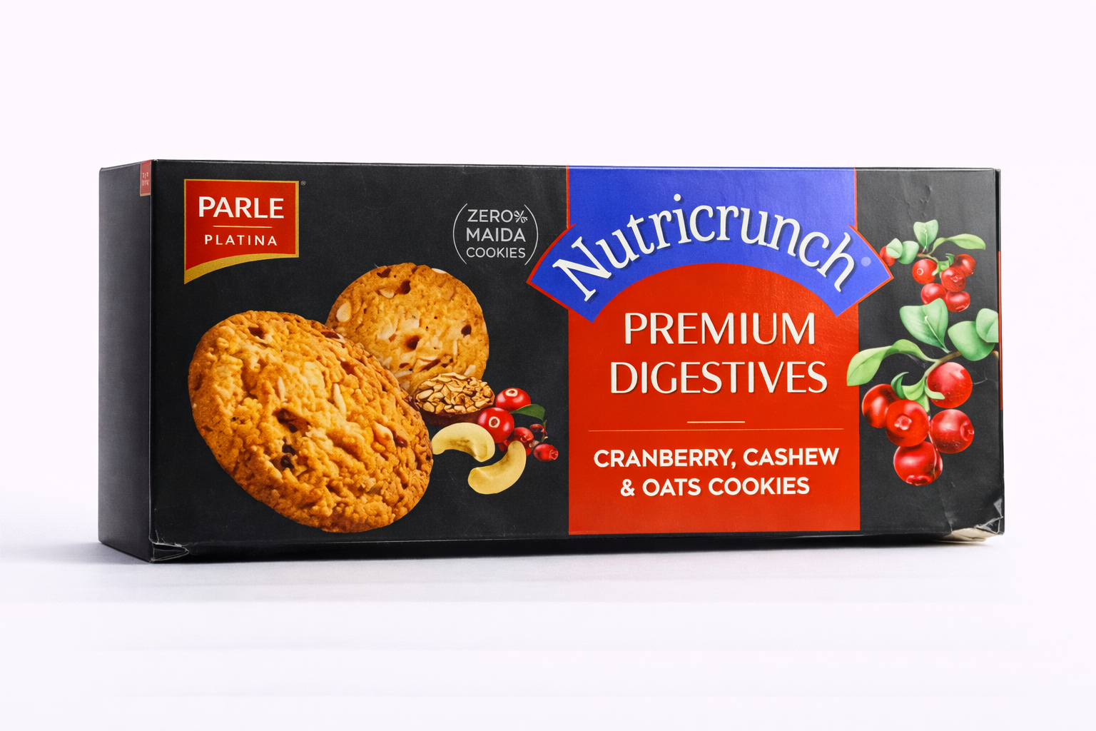 Parle Platina Nutricrunch Premium Digestives | Cranberry Cashew & Oats ...